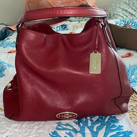 Coach | Bags | Coach Red Leather Purse | Poshmark